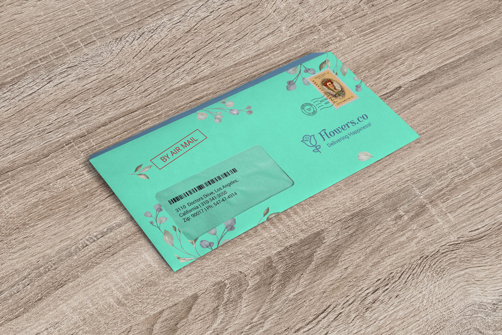 Free 9 X 4 Inches Windowed Envelope Mockup FreeMockup